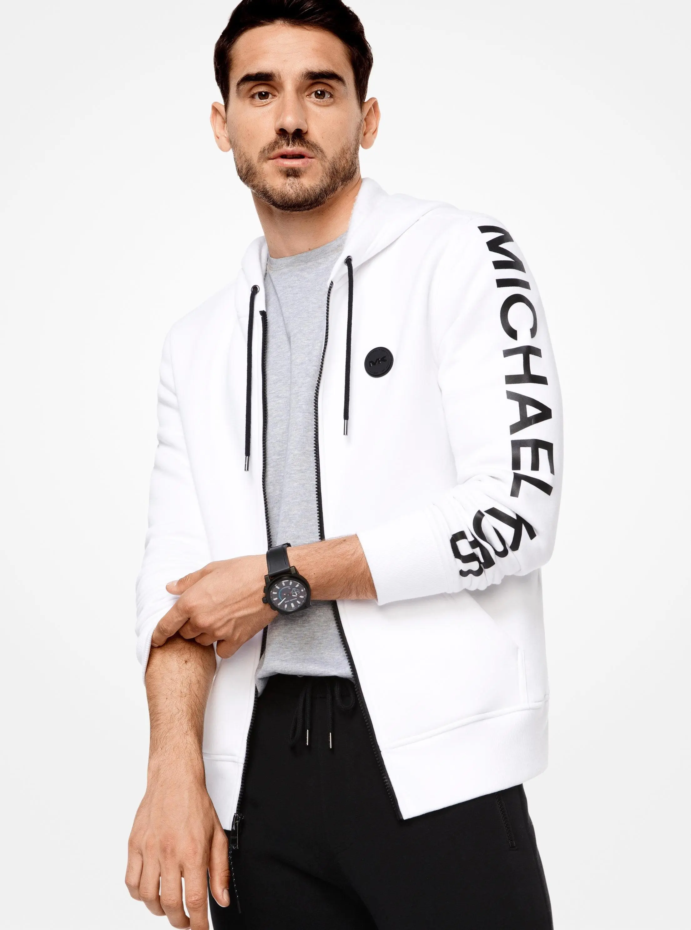 MICHAEL KORS 中国官方在线精品店 - 休闲连帽 MK 品牌 LOGO 运动衫