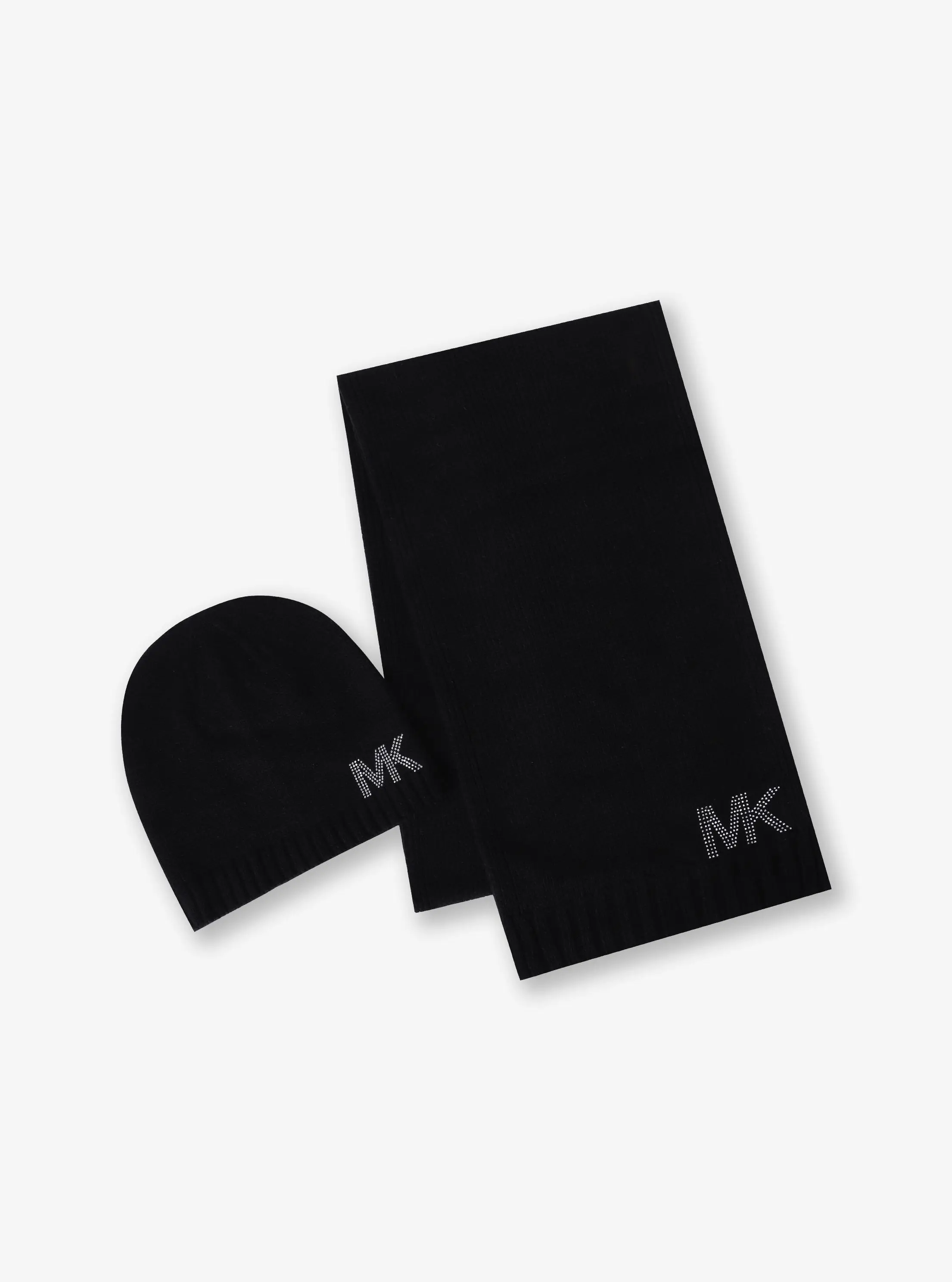 MICHAEL KORS 中国官方在线精品店 - MK 字母装饰针织帽围巾套装